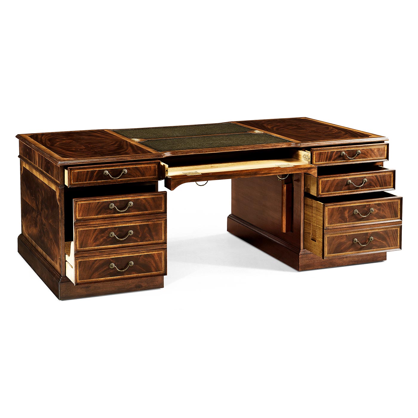 Mahogany Partners Desk | Jonathan Charles Fine Furniture